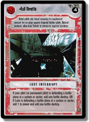 4x Full Throttle - Rare Light Play Premiere - Limited - BB (Star Wars ...