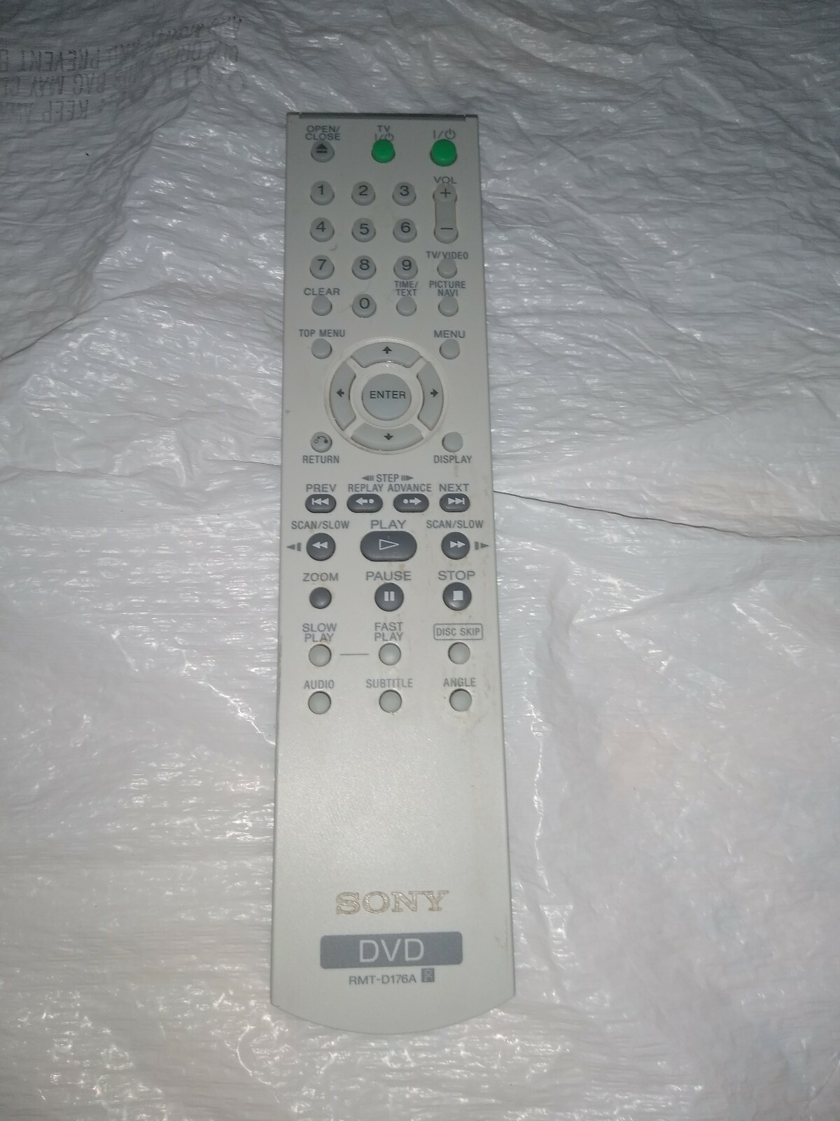 SONY RMT-D175A DVD REMOTE for DVP-NS41 DVP-NS41P DVP-NS45P DVP-NS47P ...