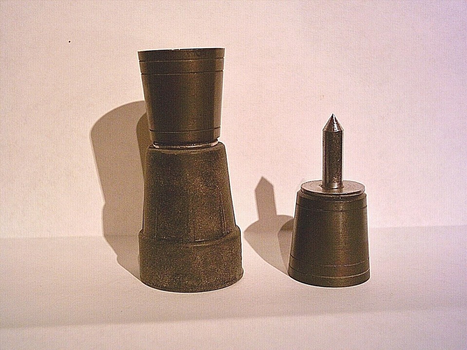 cane tip bright or antique brass steel spike removable rubber bottom ...