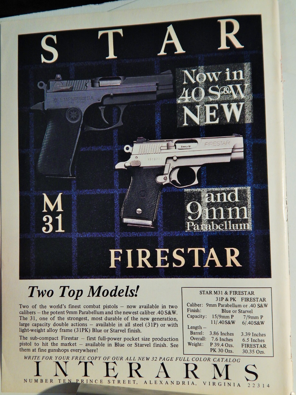 FIRESTAR HANDGUN ORIGINAL VTG 1992 ADVERTISEMENT | eBay