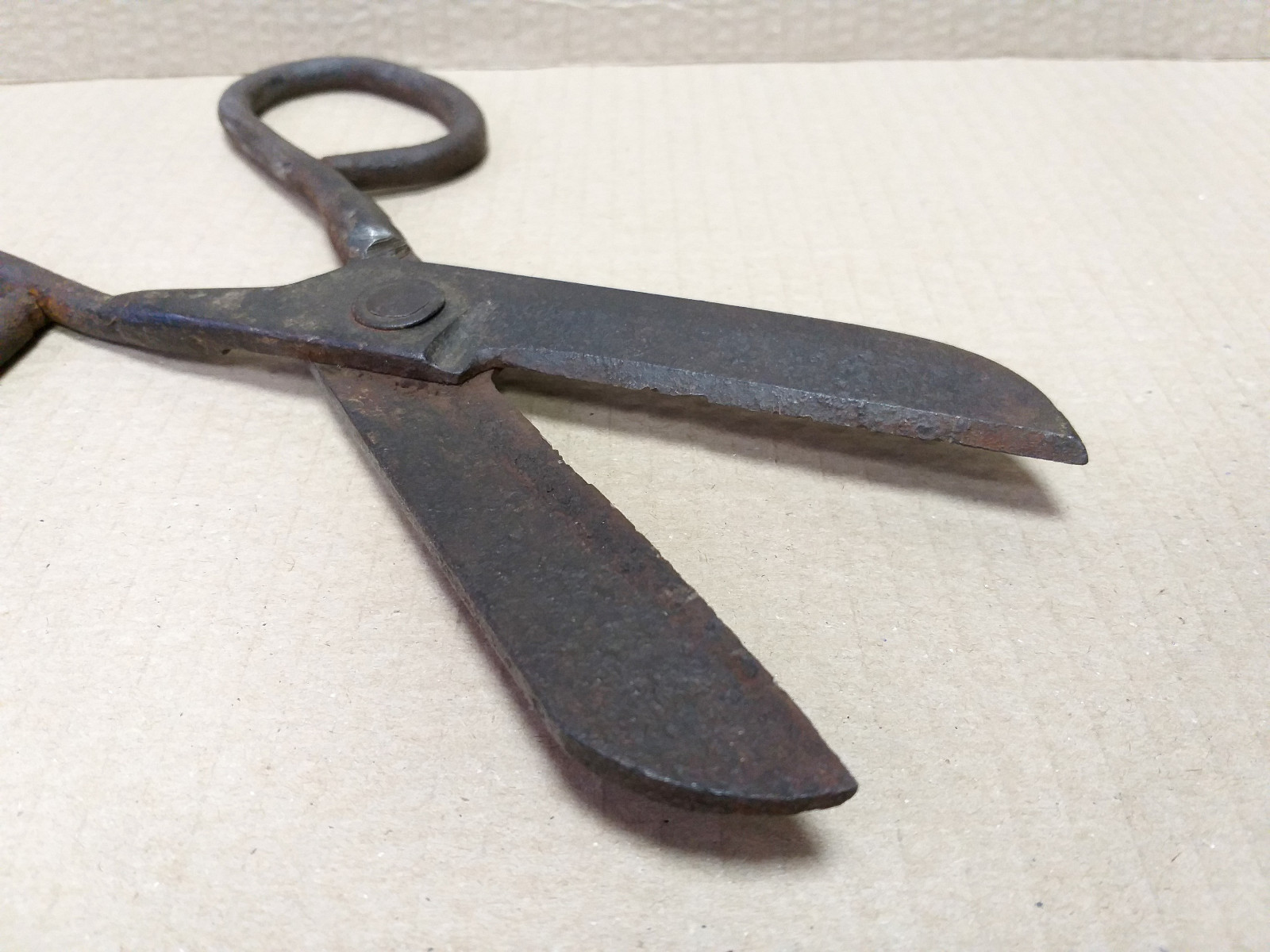 Old Vintage Antique Hand Forged Steel Scissors In Very Good Condition ...