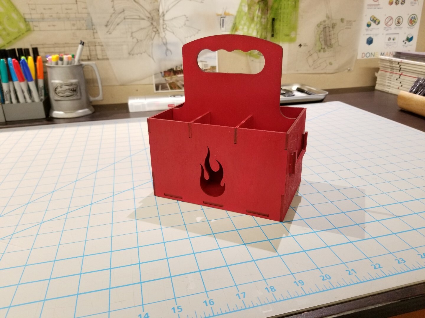 New Custom Made Six (6) Pack Hot Sauce Caddy for Kitchen or Office | eBay