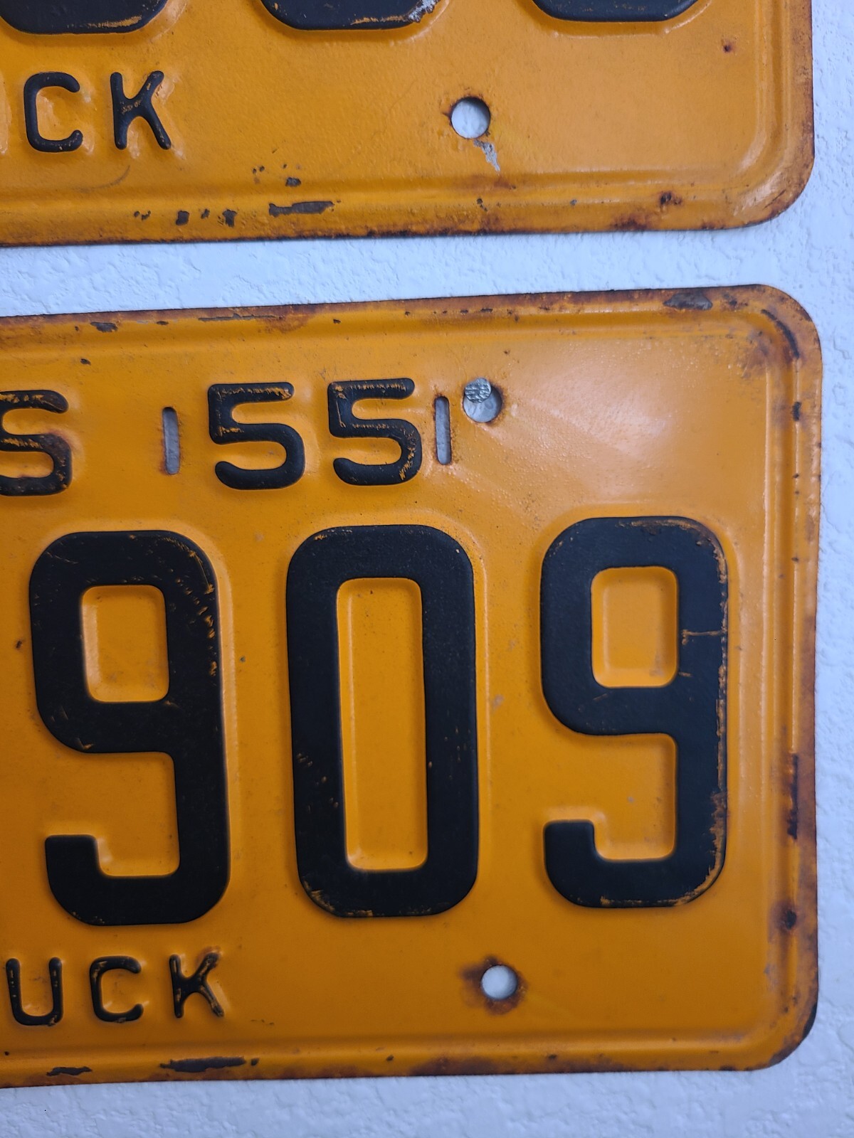 1955 TEXAS license Plates Chevrolet Ford DODGE TRUCK ANTIQUE UNRESTORED ...