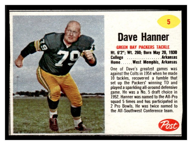 1962 Post - #5 Dave Hanner for sale online | eBay