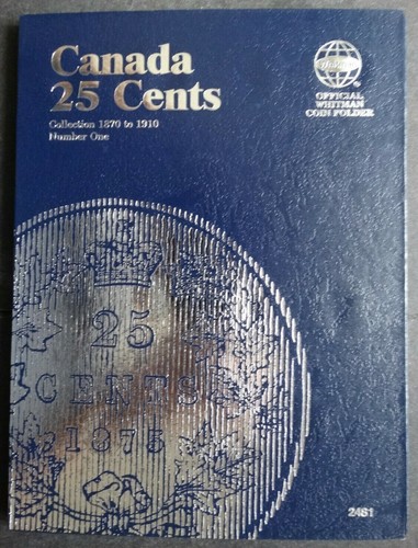 Whitman Canada 25 Cents #1 Coin Folder 1870-1910 Album Book 2481 | eBay