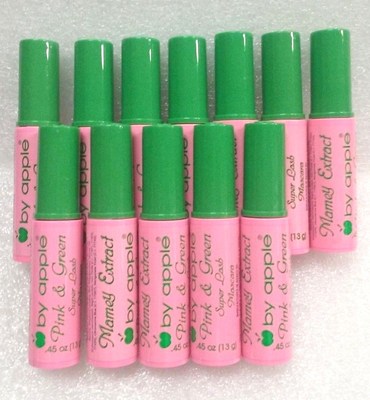 12 LOT SUPER LASH MASCARA BY APPLE COSMETICS PINK & GREEN 0.45oz each ...