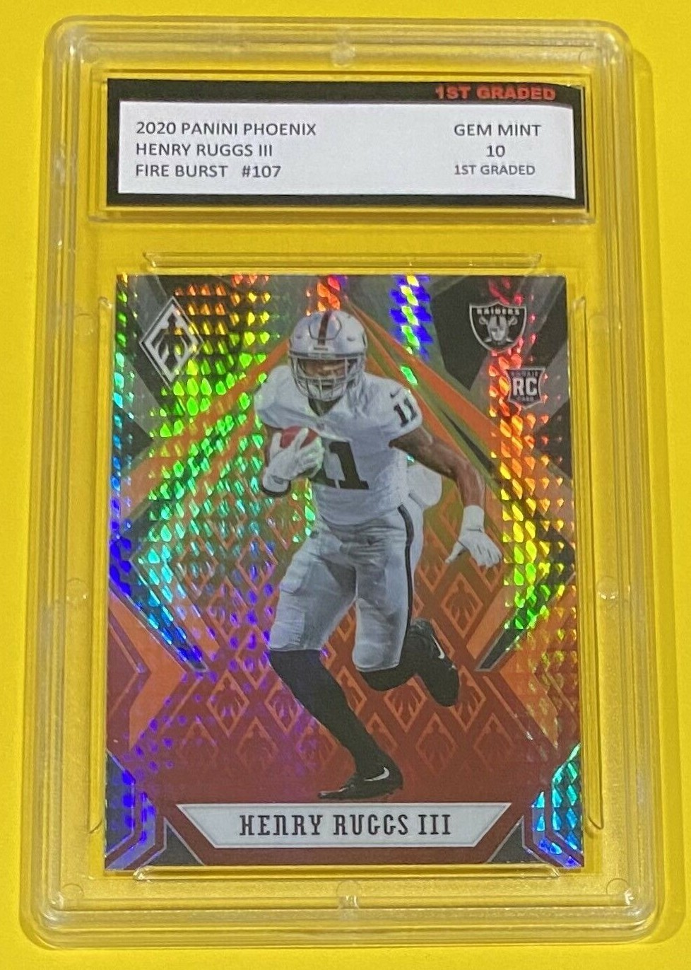 2020 PANINI PHOENIX HENRY RUGGS III 1ST GRADED 10 ROOKIE CARD FIRE ...