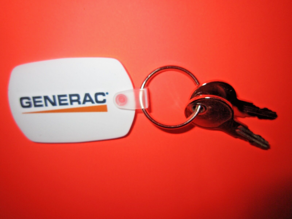 Generac Standby Generator Keys W/ Double Sided Key Chain Fits 2008-2024 ...