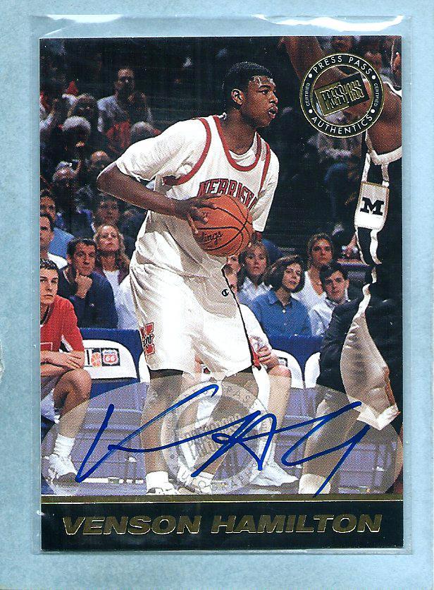 VENSON HAMILTON - 1999 Press Pass SE - "Autograph" - Combined Shipping ...