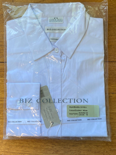 Womens Business Work Shirt - White Size 20 - Biz Collection | eBay ...