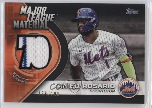 2021 Topps Major League Materials Black /199 Amed Rosario #MLM-AR | eBay