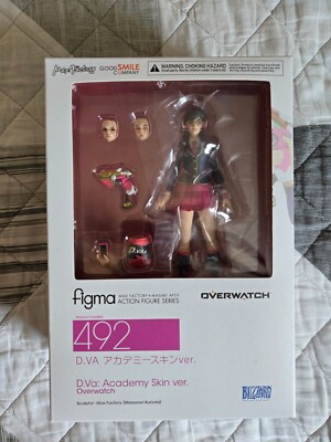 Figma Overwatch D.VA Academy Skin Ver. Figure Max Factory #492 New ...