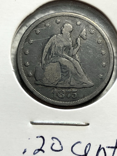 1875 CC Twenty Cent Piece 20C Ungraded 90% Silver US Coin | eBay