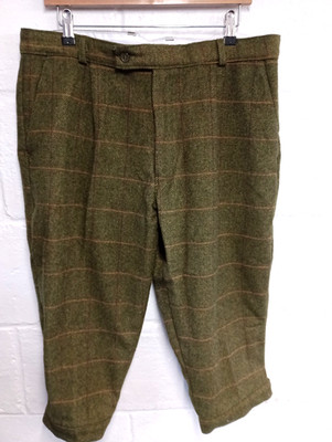 Rydale green check tweed shooting breeks 36W/20L | eBay UK