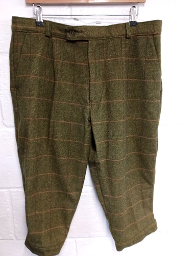 Rydale green check tweed shooting breeks 36W/20L | eBay UK