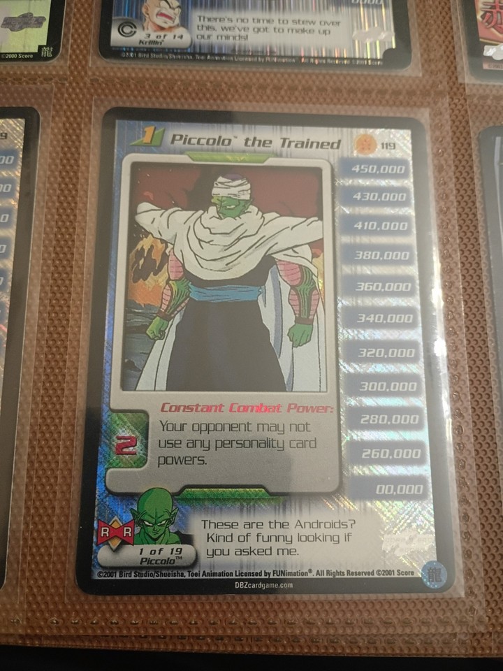 DBZ CCG PICCOLO TRAINED LV1 HOLO FOIL 119 RARE ANDROID SAGA SCORE ...