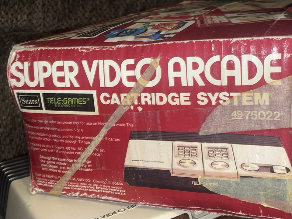 Intellivision Sears Tele-Games Center Super Video Arcade Game In Box W ...