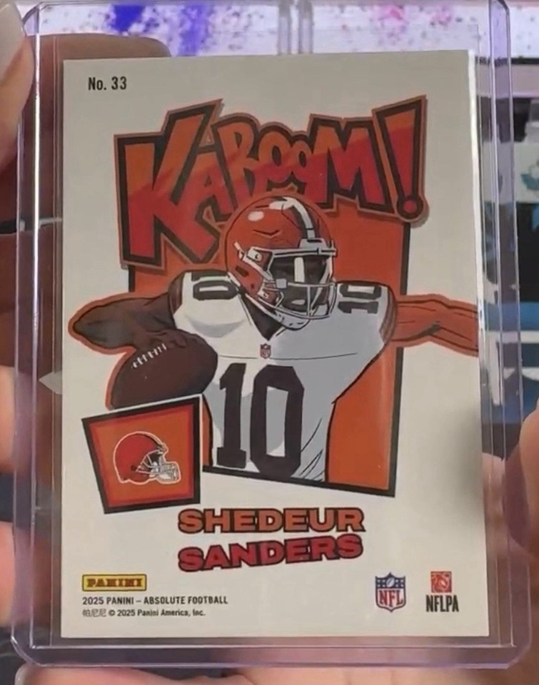 2025 Absolute Sheduer Sanders Purple Kaboom FOTL Case Hit!!! Error Card ...
