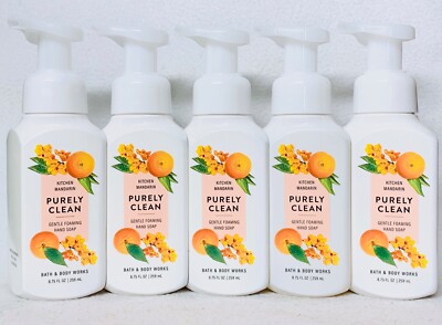 5 Bath & Body Works KITCHEN MANDARIN Gentle Foaming Hand Soap Wash 8.75 ...