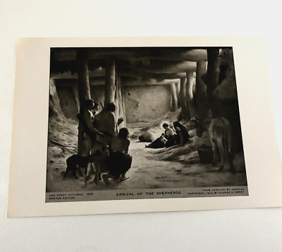 Arrival of the Shepherds Perry Pictures 1910 - 5.5 X 8" Jesus Religious ...