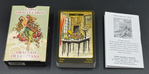 Gypsy Oracle Cards 52 Card Deck With Instruction Book Sibilla Della ...