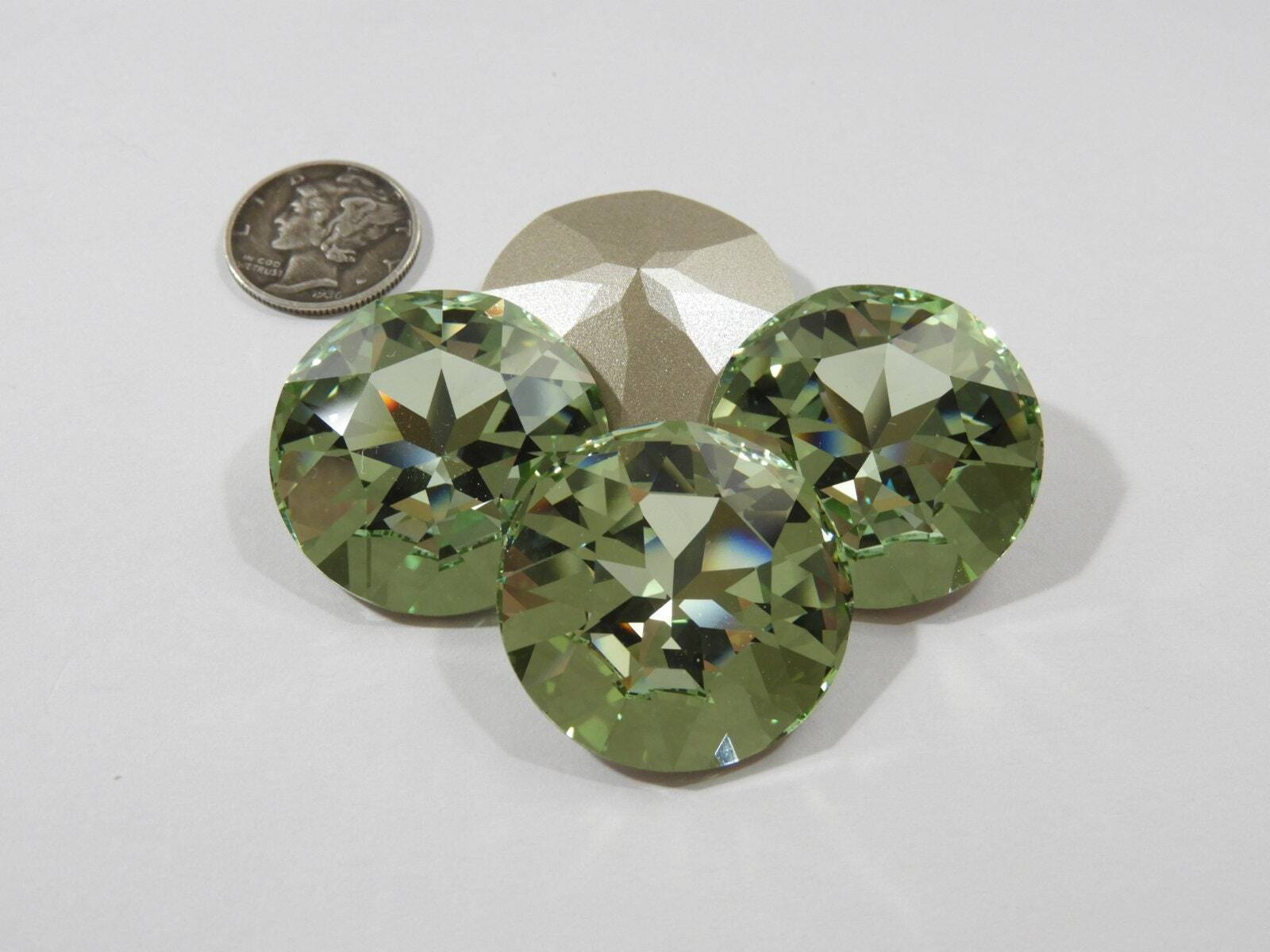 Chrysolite F (27mm) Swarovski 1201 Dentelle Rivoli Stone | eBay