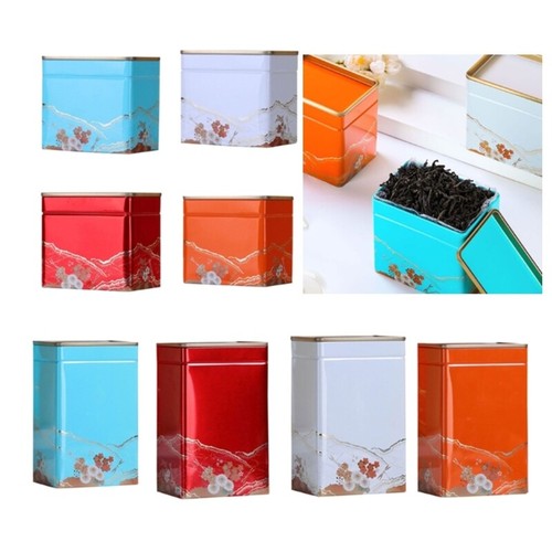 Coffee Storage Jar Metal Tea Box Can for Loose Tea Smell Proof ...
