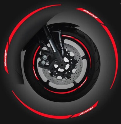 SUZUKI Wheel Rim Racing Modular MOTORCYCLE WHEEL RIM STICKER KIT ROSSA ...