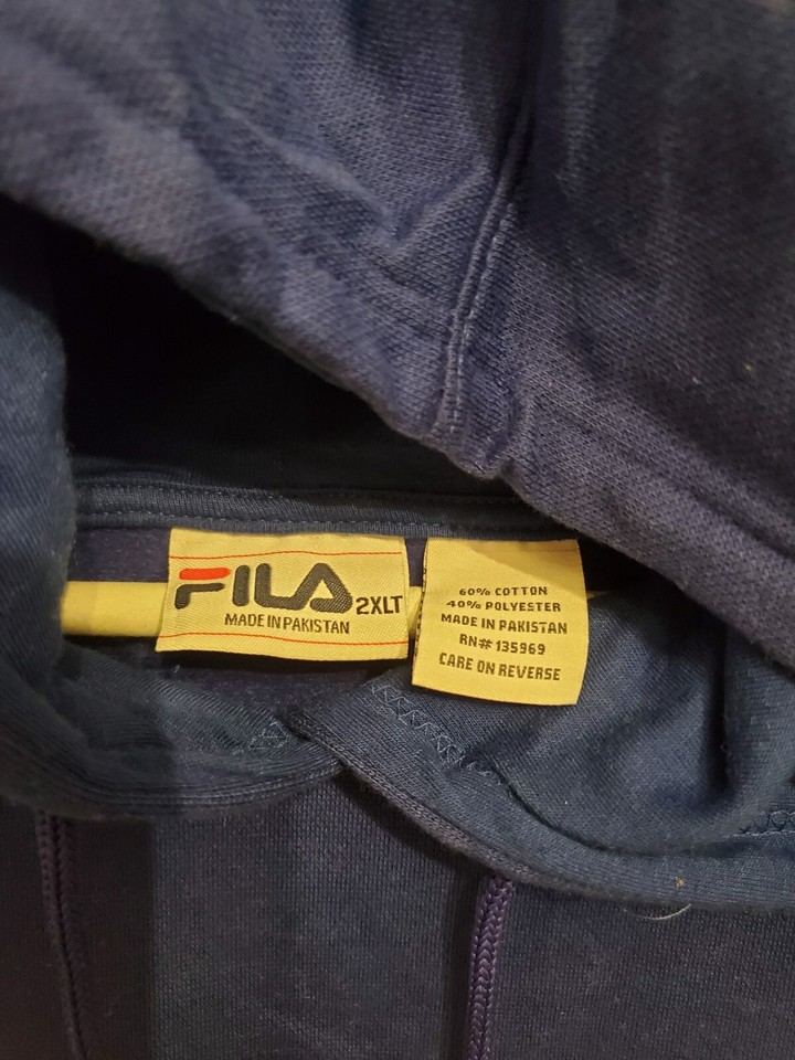 FILA hoodie sweatshirt 2XLT pullover, Blue White and Green, New with ...