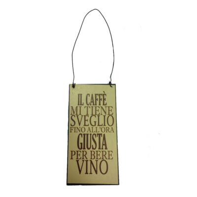 Vintage Metal Plate to Hang Coffee Keeps Me Awake Until...12x6 cm | eBay