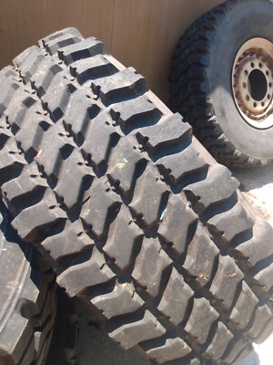 Set Of 2 Large Military Truck Goodyear Tire & Rim Set 395/85R20 (Pair ...