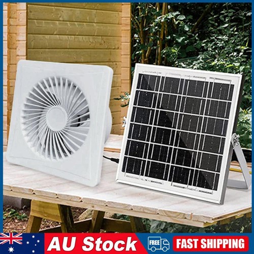 Solar 12V Exhaust Fan Extractor Fan for Bathroom (6 in fan + 8W Solar ...