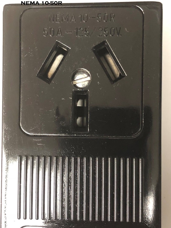 L6-30P TWIST LOCK PLUG 250 Volt to 10-50R RECEPTACLE STOVE OVEN RANGE ...