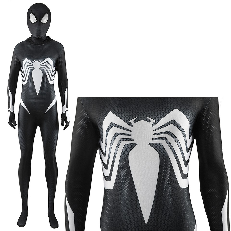 She Venom Jumpsuit Spider-Woman Bodysuit Cosplay Costume Adult Kids ...
