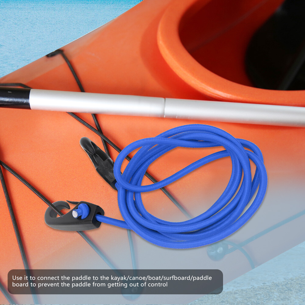 Hot 189cm Elastic String Boating Kayak Paddle Safety Rod Leash With ...