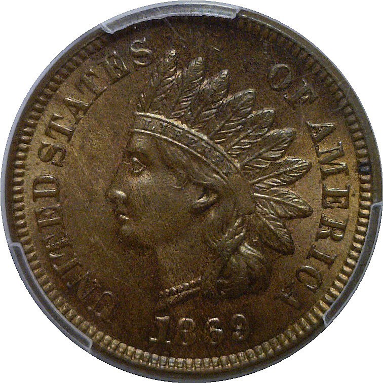 1869 Indian Head Cent PCGS MS-64 BN | eBay