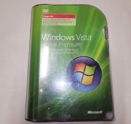 Microsoft Windows Vista Home Premium Full w/SP1 MS WIN 32 Bit DVD | eBay