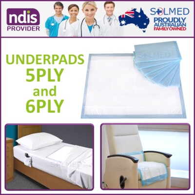 Disposable Incontinence Bed Underpads Sheets Pee Pads Mattress Blueys ...