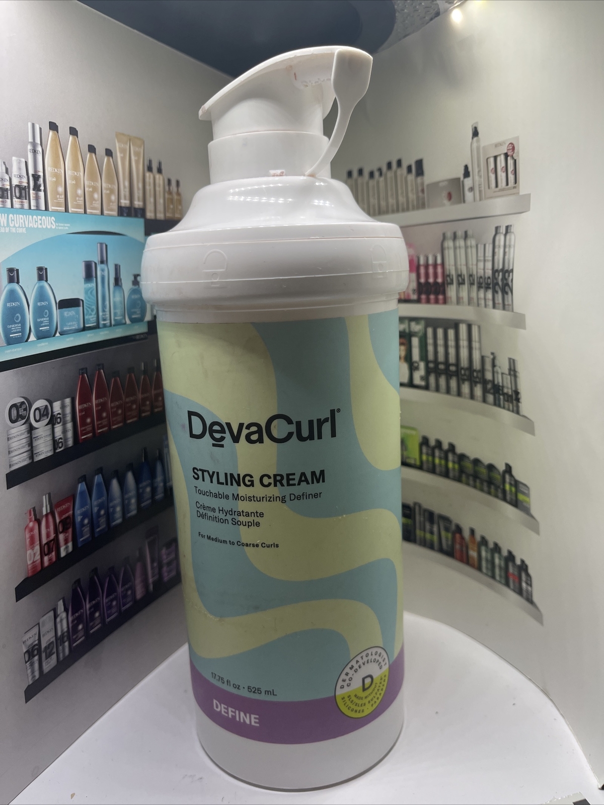 Deva Curl Styling Cream 17.75 oz size Touchable Mositurizer battle its ...