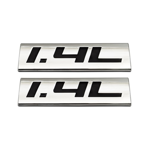 2x Metal Black Car Body 1.4L Logo Chrome V6 V8 Engine Emblem SUV Racing ...