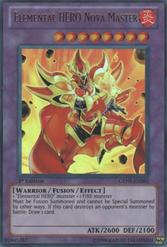 Yugioh! LP Elemental HERO Nova Master - GENF-EN093 - Ultra Rare - 1st Edition Li | eBay
