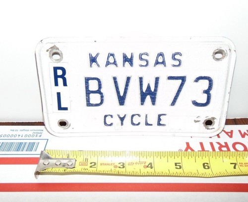 1973 Kansas Motorcycle License Plate Tag | eBay
