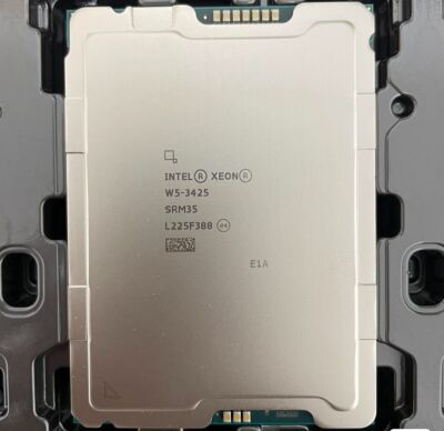 Intel Xeon w5-3425 QS FC-LGA16A LGA-4677 CPU Processor 3.20GHz 12-Core ...