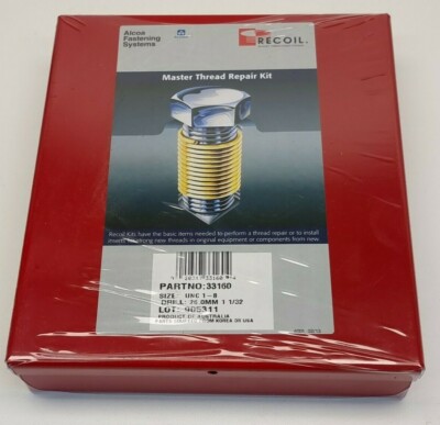 Recoil 33160 Master Thread Repair Kit UNC 1-8 Alcoa Fastening Systems ...