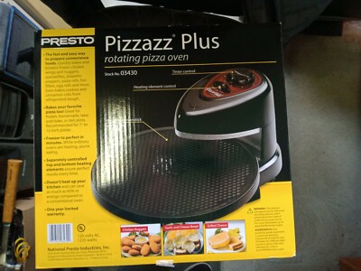 Presto Pizzazz Plus Rotating Pizza Oven 03430 Brand New in Box ...