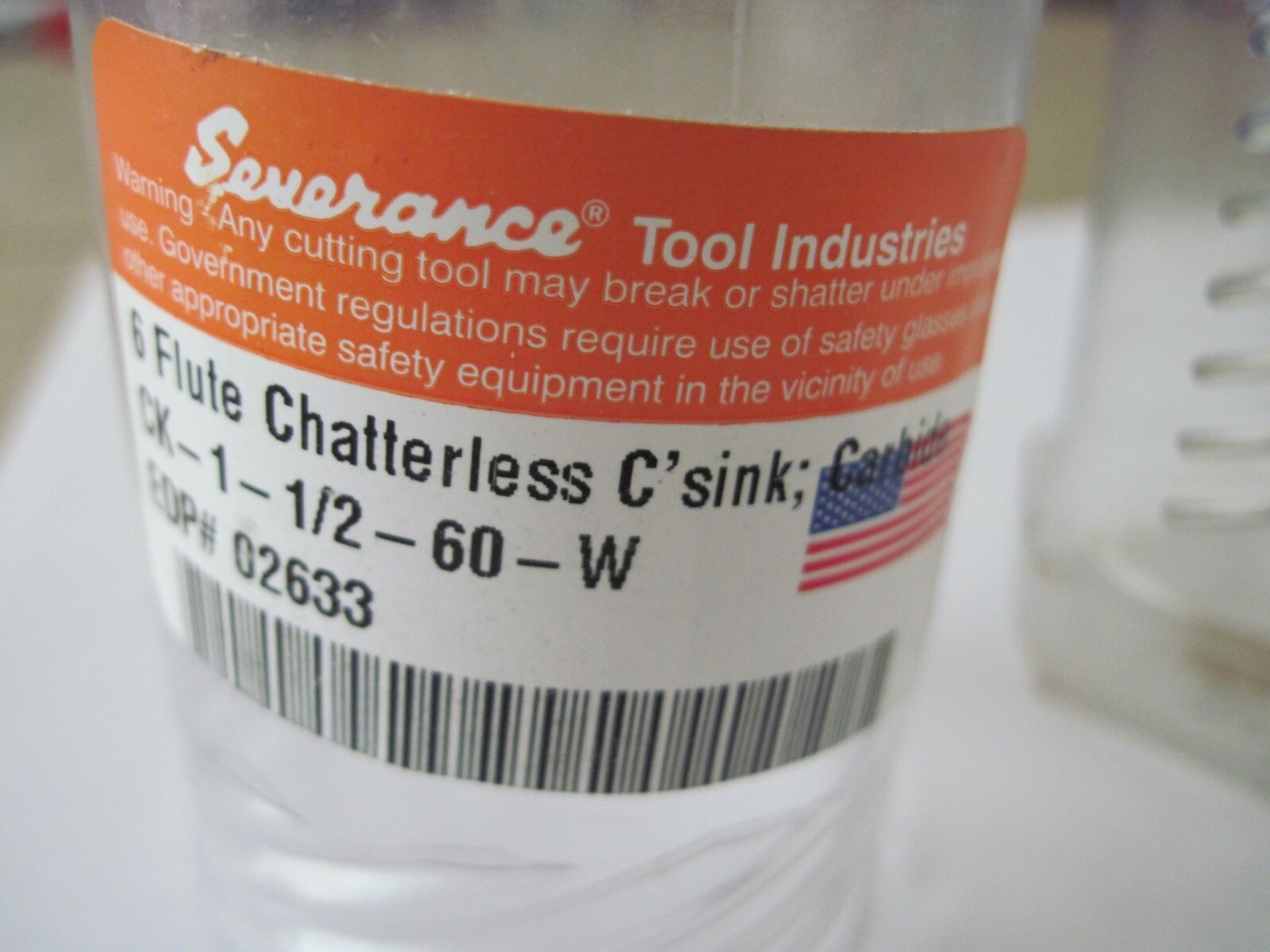 Severance Tool 1-1/2" x 3/4" Carbide Chatterless Countersink 60°/120 ...