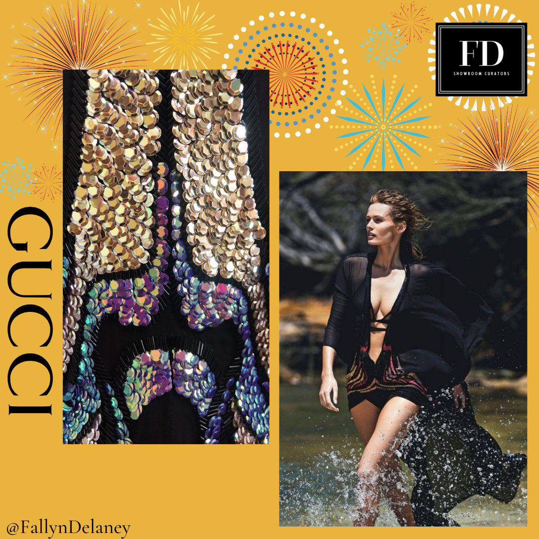 Gucci Runway/Editorial Embellished Black Dress Spring… - Gem