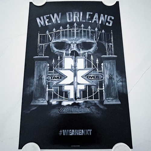WWE Event NXT TAKEOVER: NEW ORLEANS 2018 Poster 24" x 36" PPV #WEARENXT ...