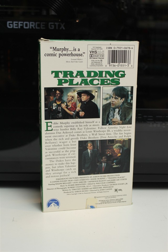 Trading Places 1983 Vhs Comedy Ebay