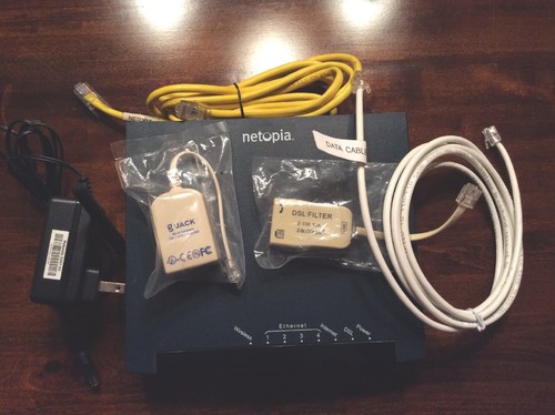 Motorola/Netopia 3347-02-1006L 4 Port Wireless Router 802.11 B/G DSL ...